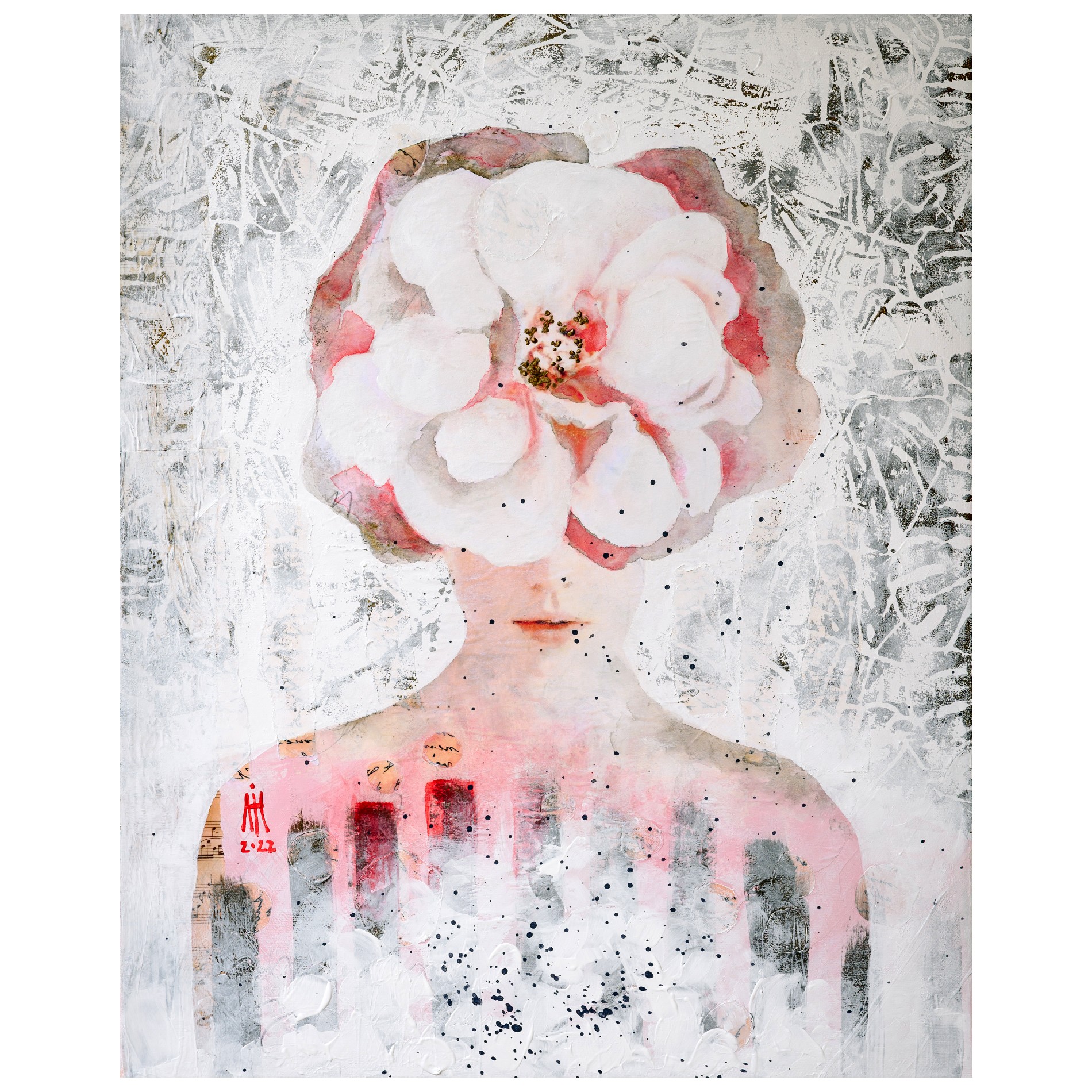 THE FLOWER WOMAN CODE 17 - RAF Gallery 100% romanesc
